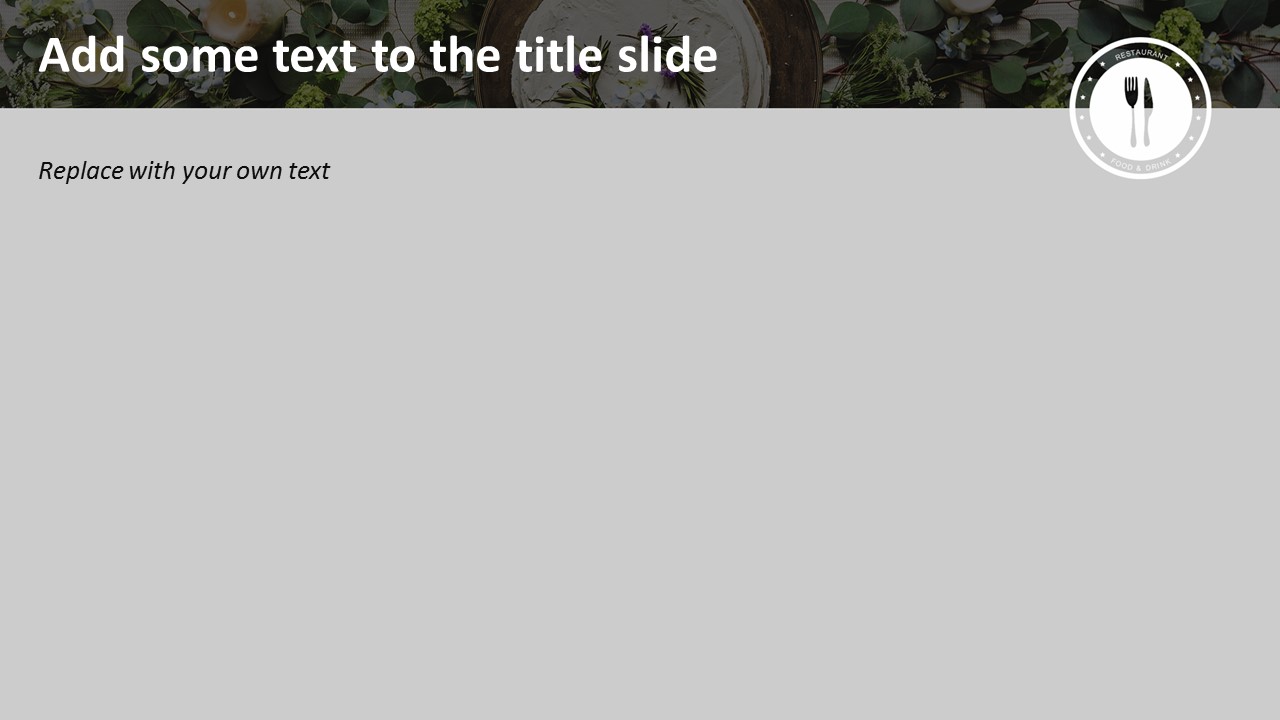 Free Business Google Slides Templates - Fancy Restaurant