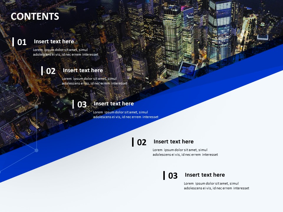 Free Google Slides themes - Fancy City View