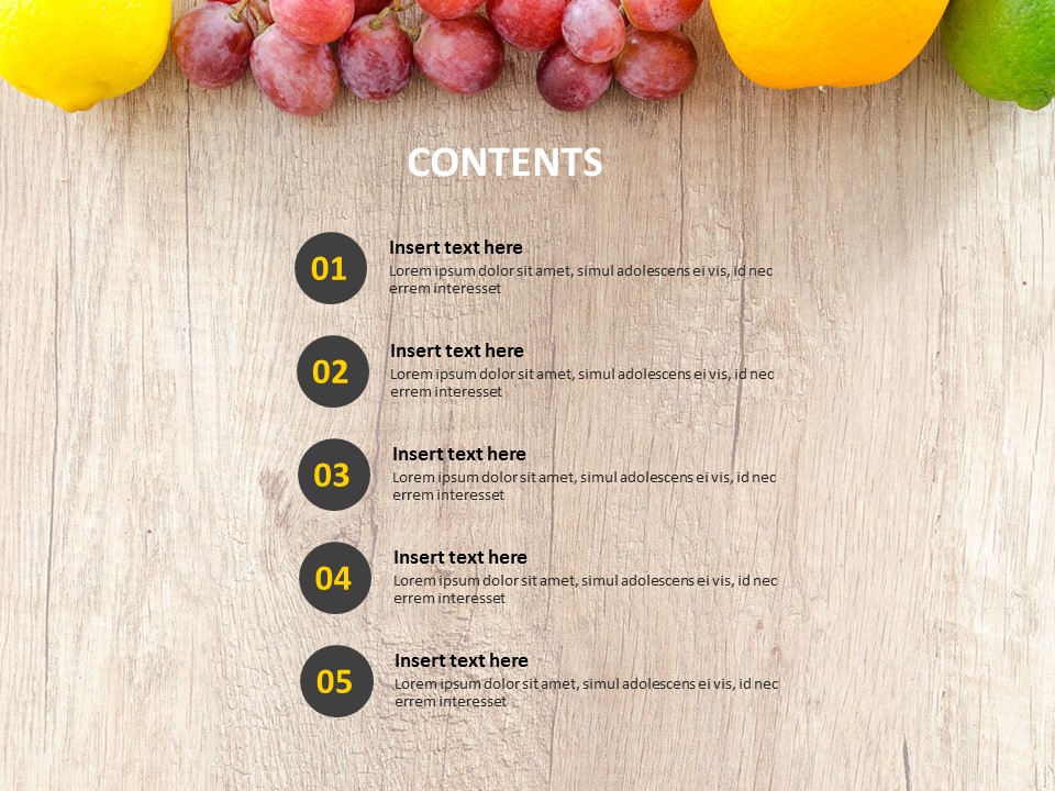 Fruit Background For Powerpoint