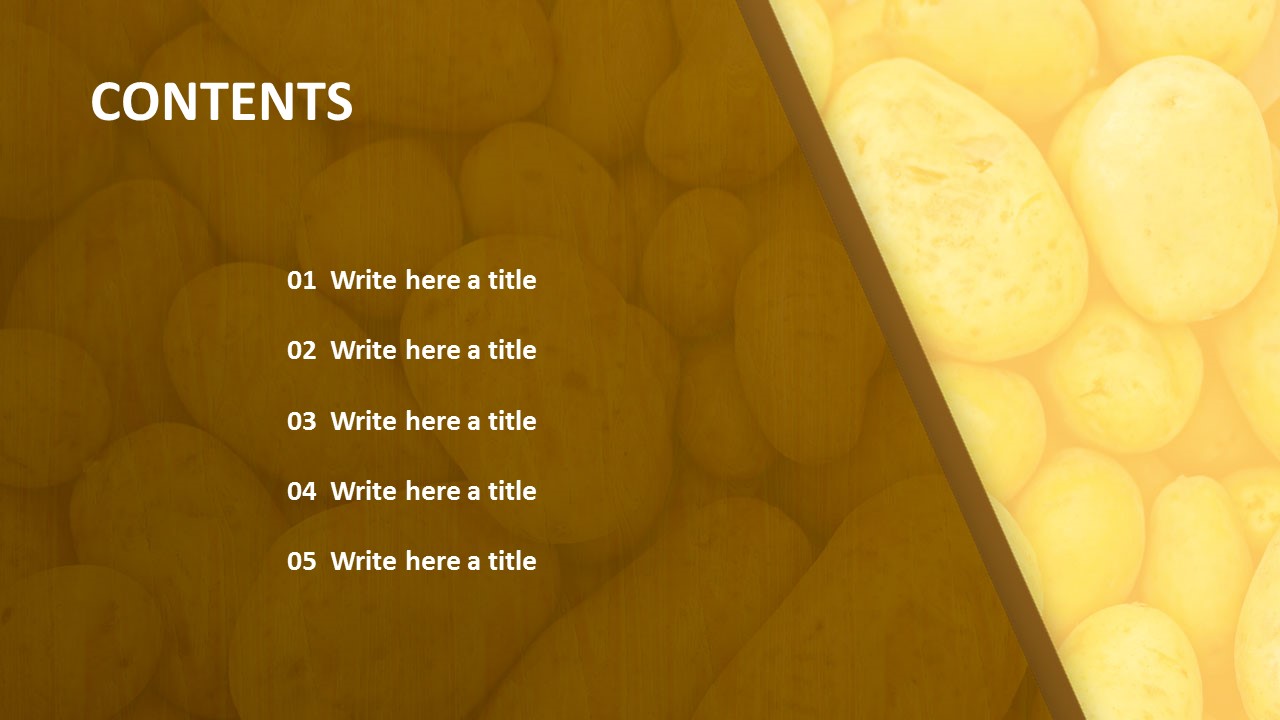 potato slides template