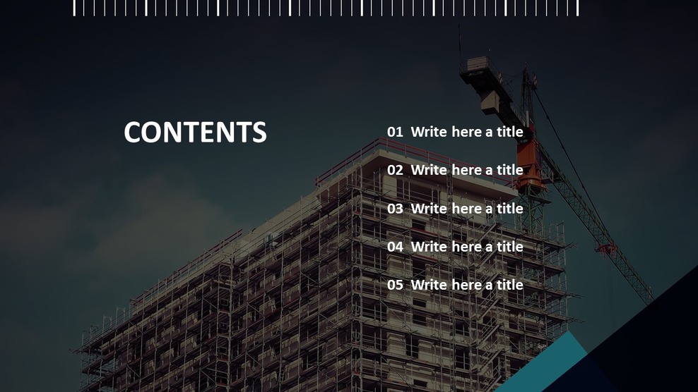 Google Slides Template Free - Building Construction