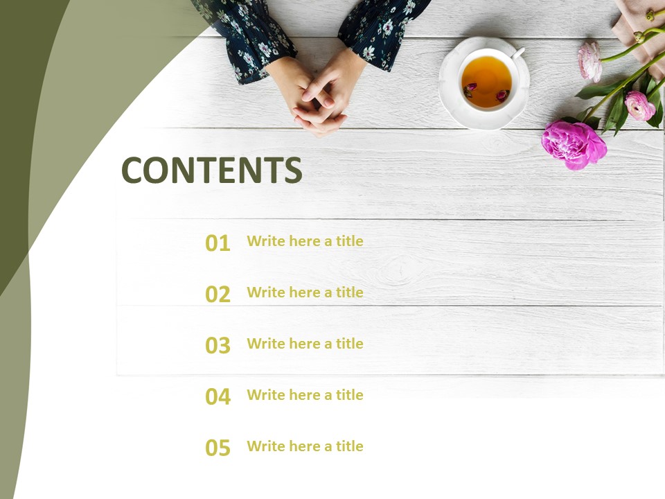 Relaxing Tea Time - Free Google Slides Backgrounds