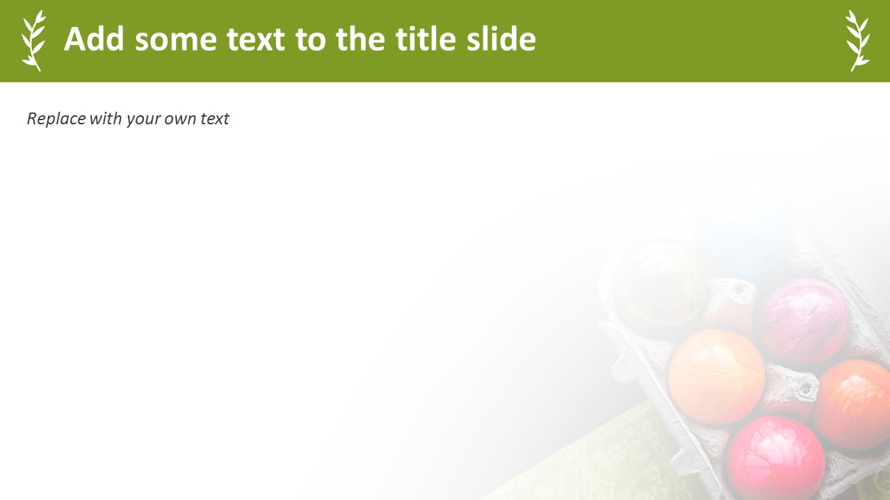 Colorful Easter Day Eggs - Free Google Slides Template