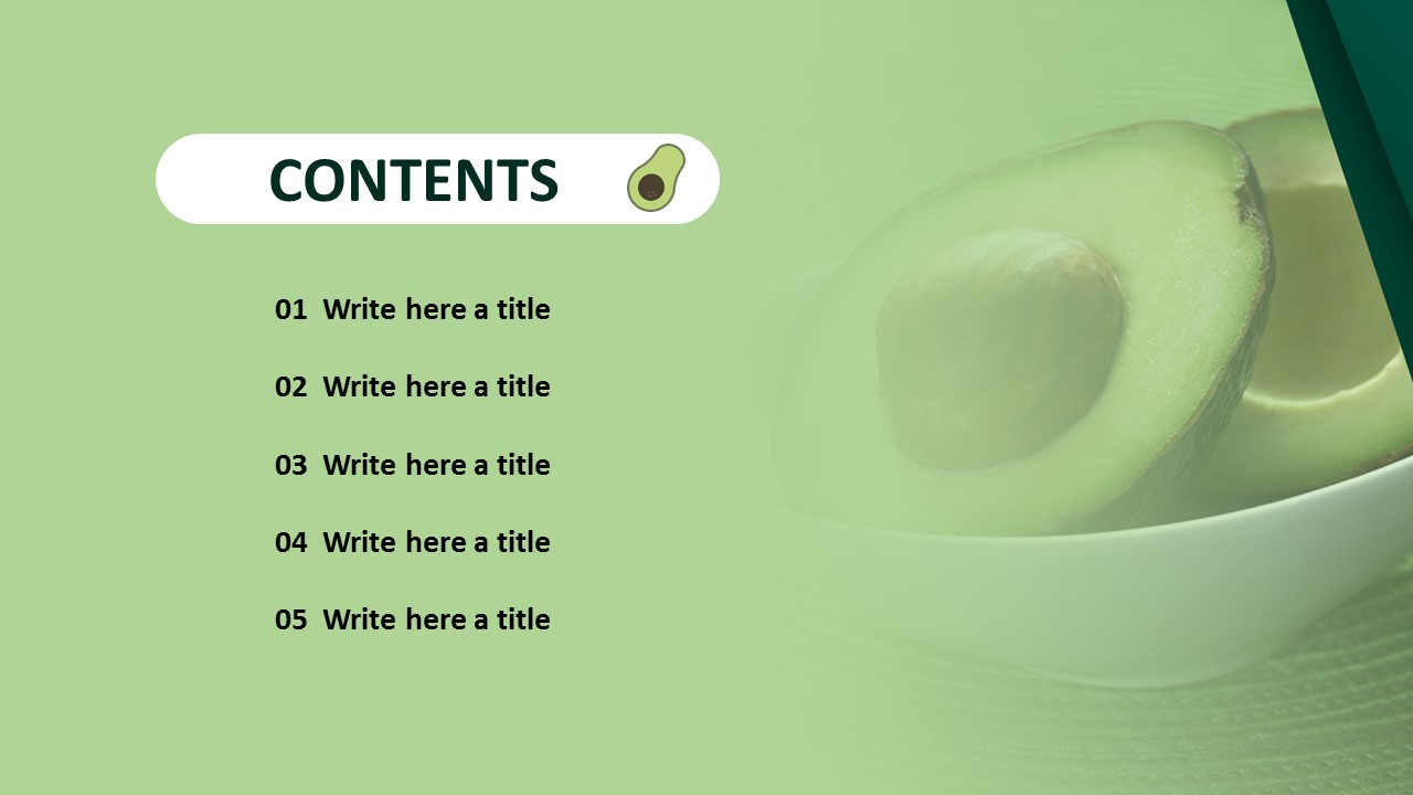 Free Business Google Slides Templates - Avocado