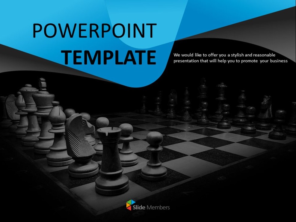 Free Images for Google Slides - Dark Atmosphere Chessboard
