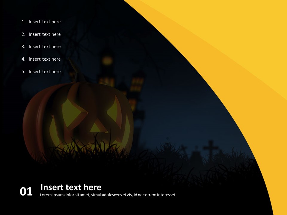 Free Presentation Template - Halloween Pumpkin