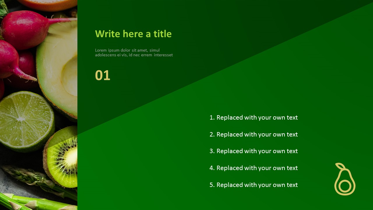 Fresh Fruits and Vegetables - Free Google Slides themes