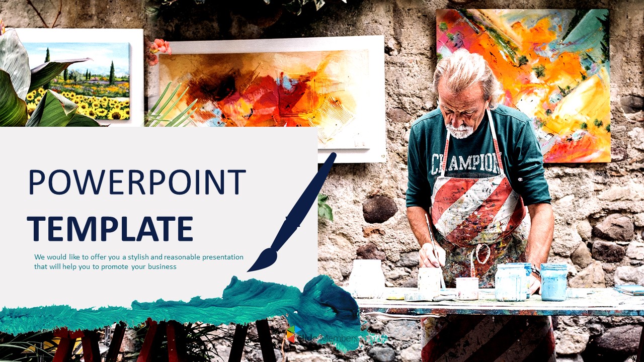 Google Slides Template Free - Painter