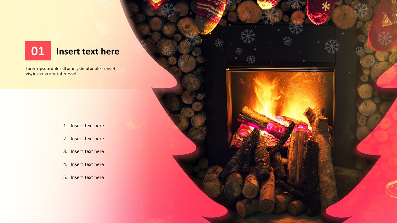Winter Fireplace - Free Google Slides themes