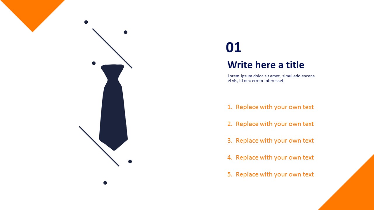 A Man with a Suit - Free Google Slides Template Design