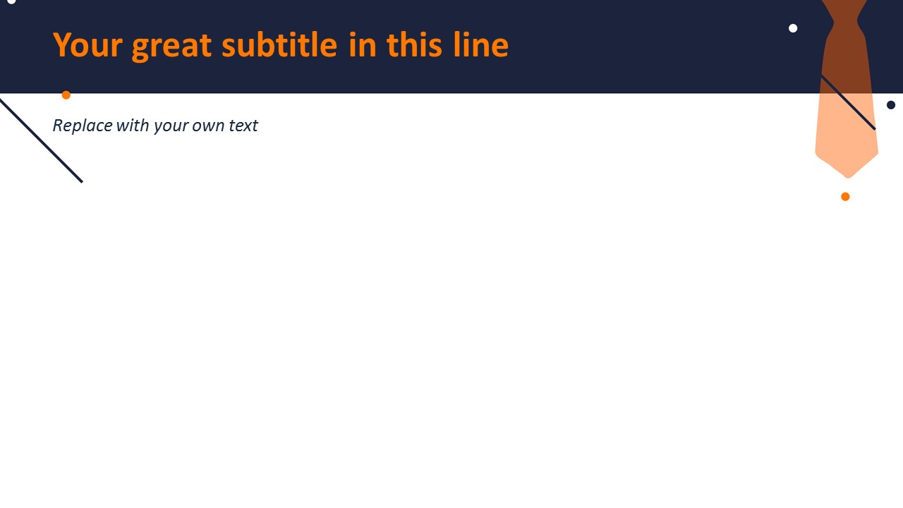 A Man with a Suit - Free Google Slides Template Design