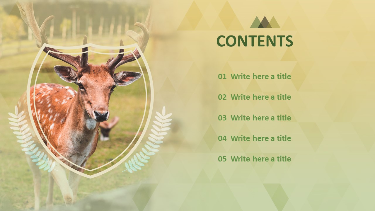 Deer - Google Slides Template Free