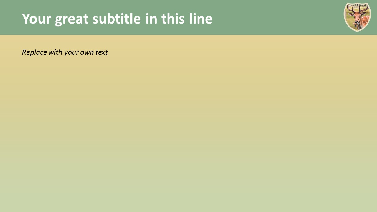 Deer - Google Slides Template Free