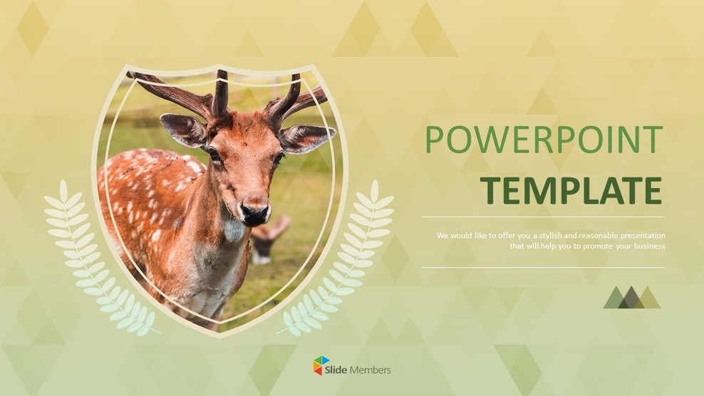 Deer - Google Slides Template Free