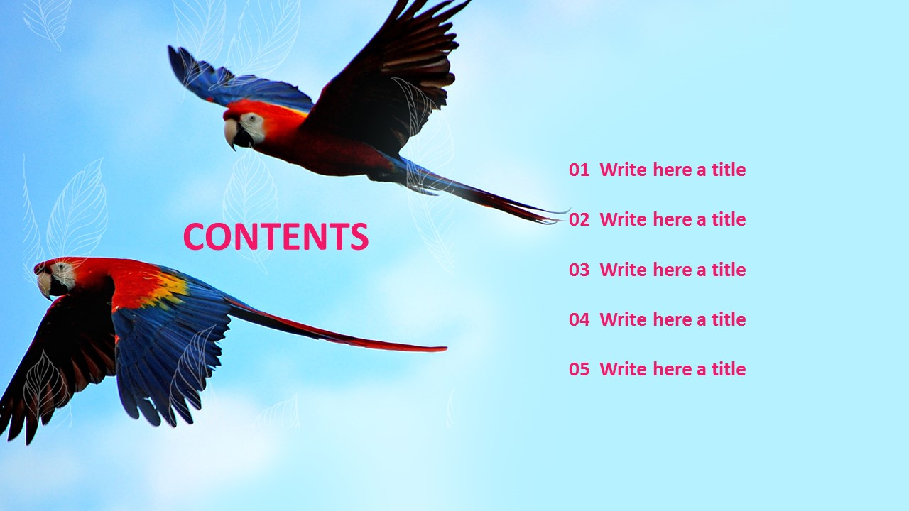 Parrot - Google Slides Templates Free Download