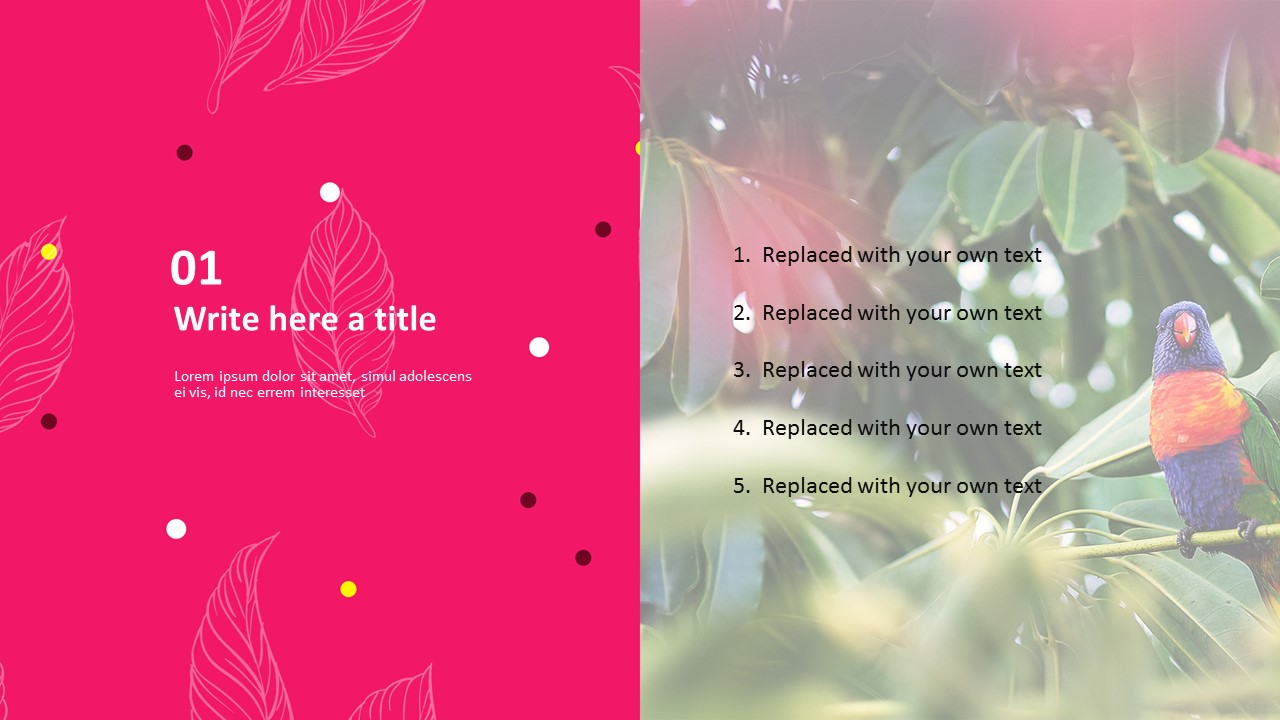 Parrot - Google Slides Templates Free Download