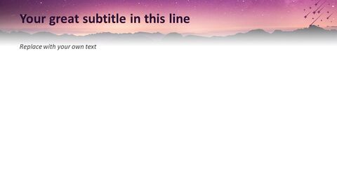 Starry Night Sky - Google Slides Template Free