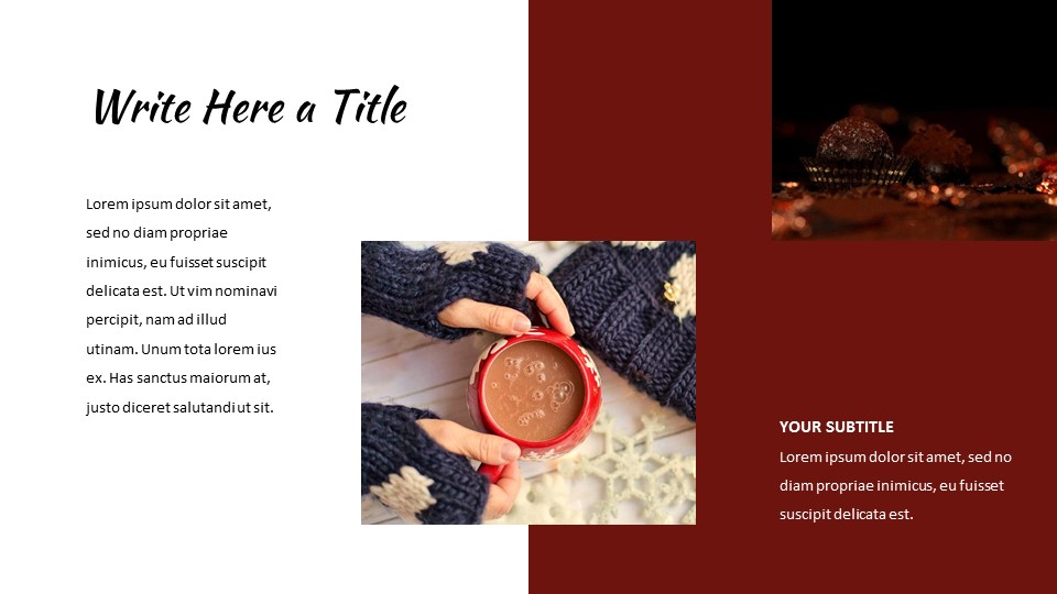 Hot Cocoa Easy Google Slides