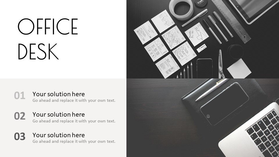 Office Desk Google Presentation Slides