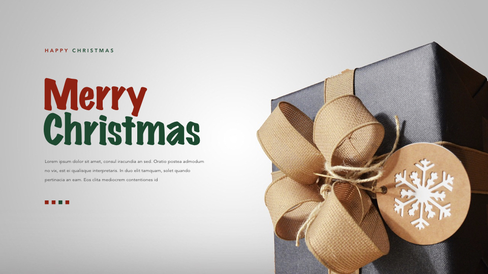 Christmas Present Keynote Templates|Lifestyle