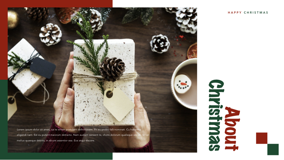 Christmas Present Keynote Templates|Lifestyle