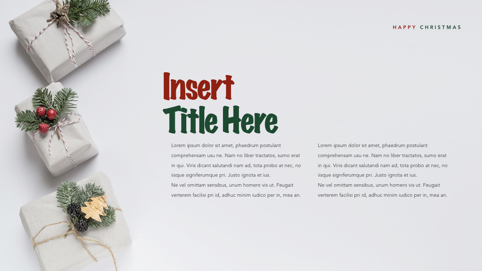 Christmas Present Keynote Templates|Lifestyle