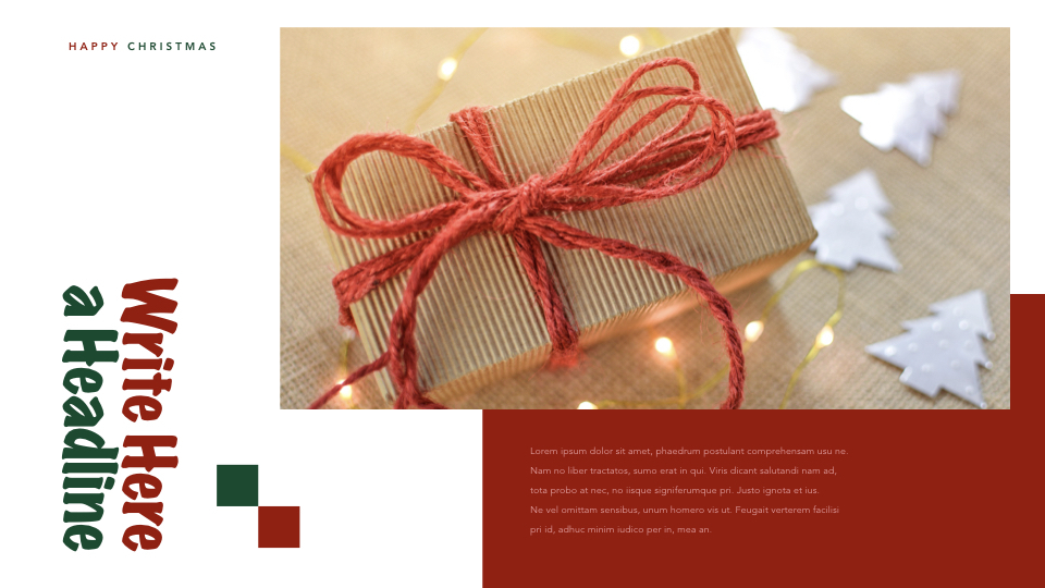 Christmas Present Keynote Templates|Lifestyle