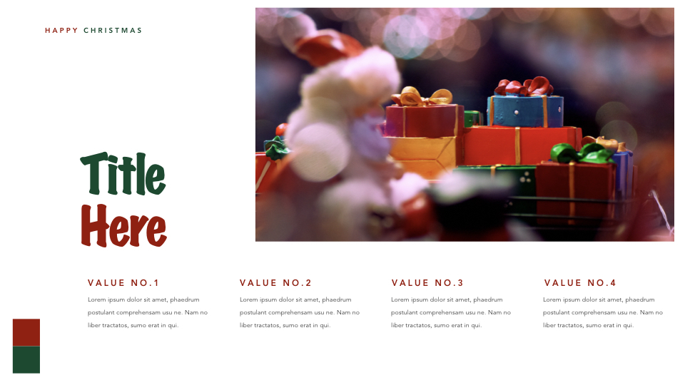 Christmas Present Keynote Templates|Lifestyle