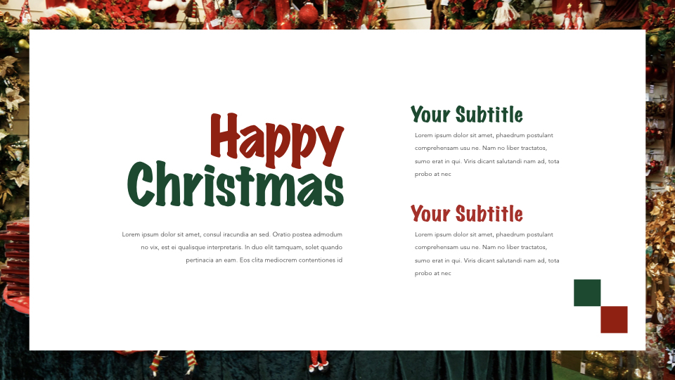 Christmas Present Keynote Templates|Lifestyle