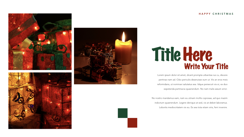 Christmas Present Keynote Templates|Lifestyle