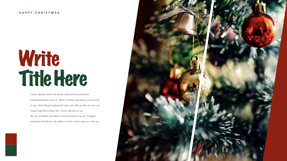 Christmas Present Keynote Templates|Lifestyle