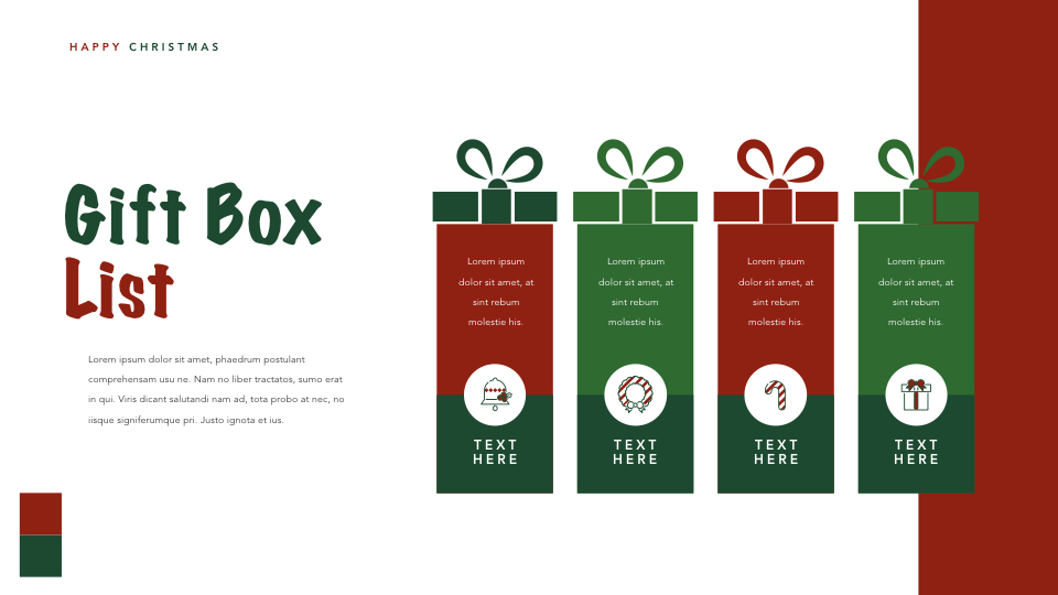Christmas Present Keynote Templates|Lifestyle