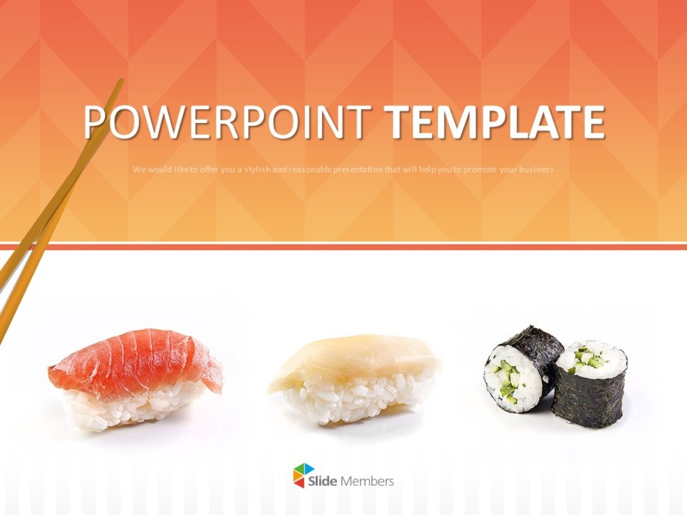 Free Powerpoint Template - Neat Sushi