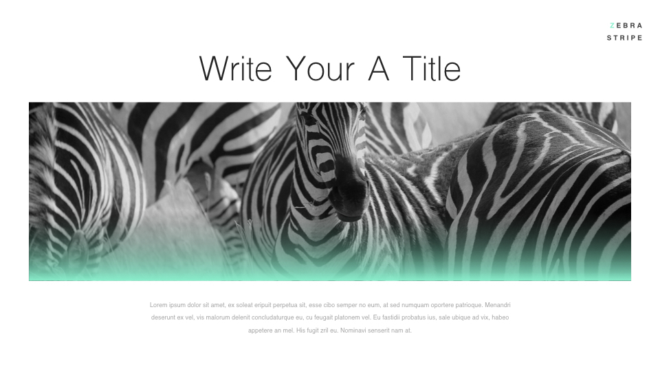 Zebra Stripe PowerPoint to Keynote|Lifestyle