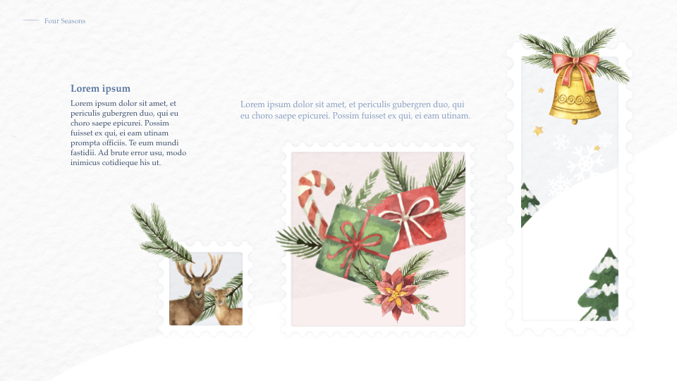 Four Seasons Watercolor Design PowerPoint to Keynote
