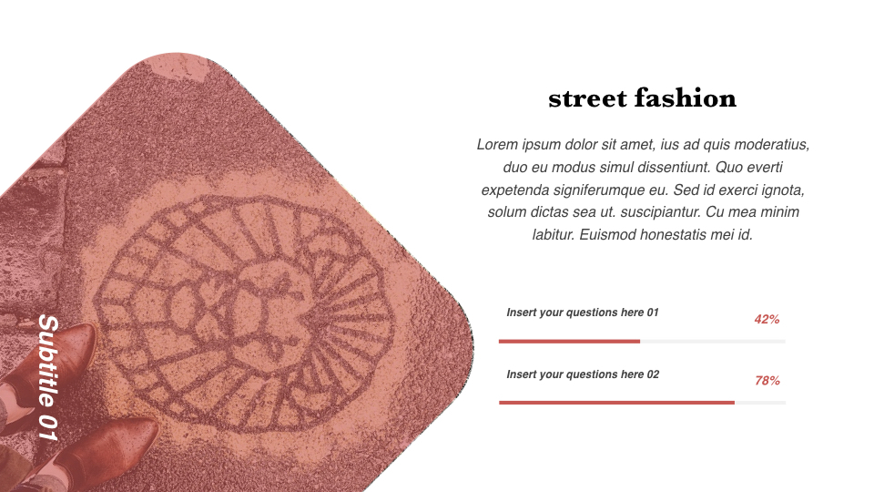 The Latest Street Style Fashion PowerPoint for mac