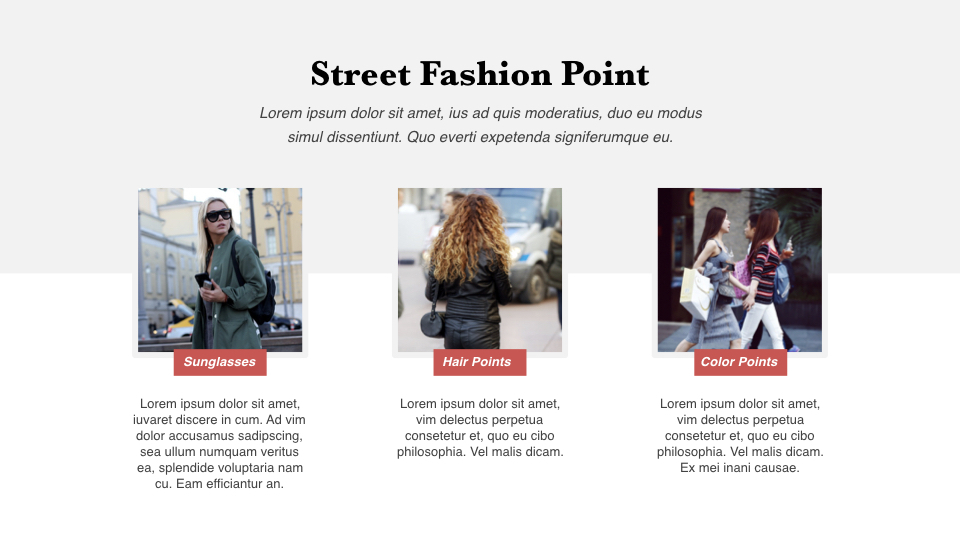 The Latest Street Style Fashion PowerPoint for mac