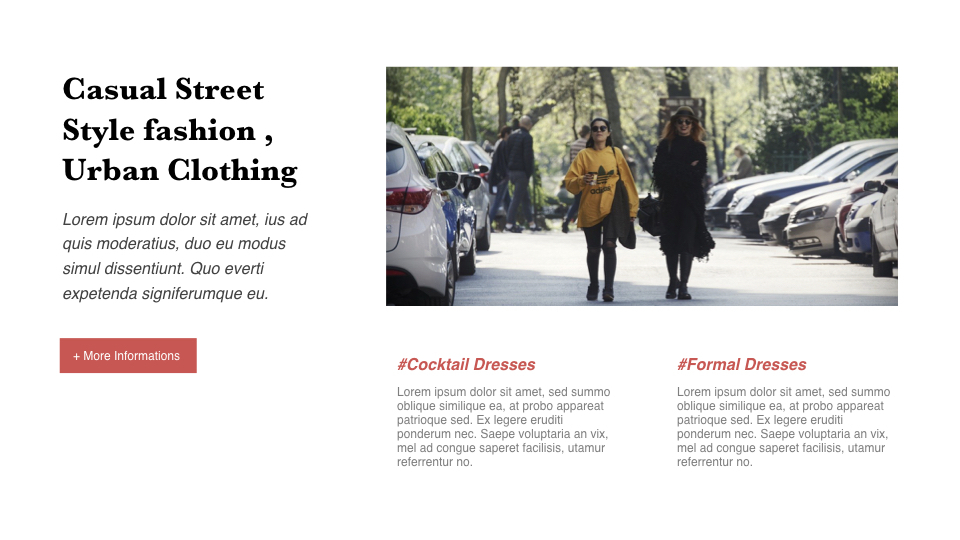 The Latest Street Style Fashion PowerPoint for mac