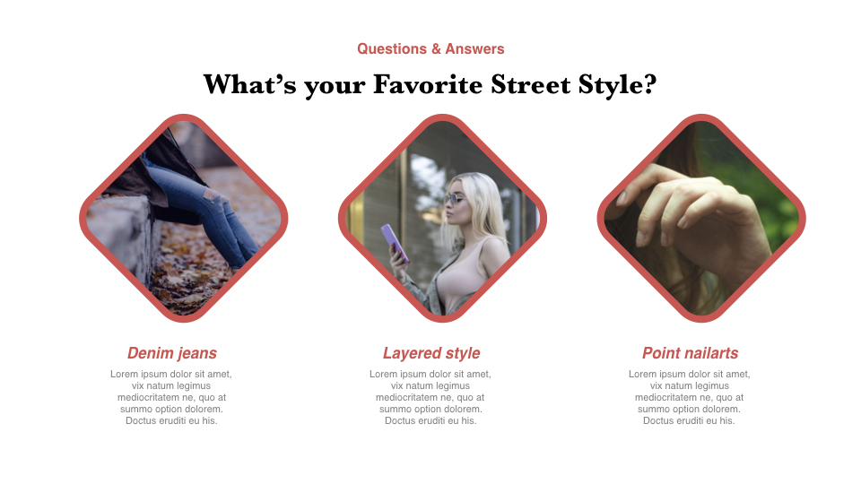 The Latest Street Style Fashion PowerPoint for mac