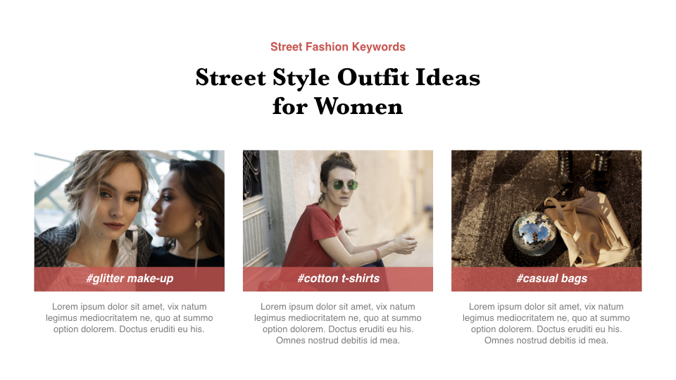 The Latest Street Style Fashion PowerPoint for mac