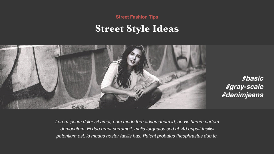 The Latest Street Style Fashion PowerPoint for mac