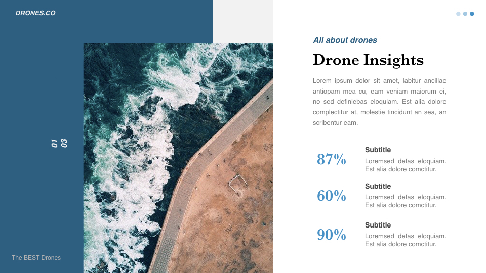 Drone Aerial View Ultimate Keynote Template|IT/Commerce