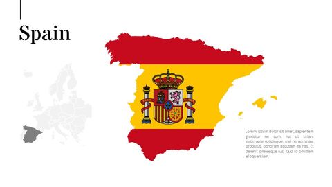 Europe Map (35countries) Simple Presentation Google Slides Template