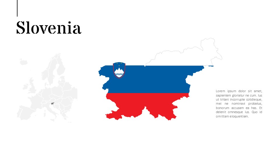 Europe Map (35countries) Simple Presentation Google Slides Template