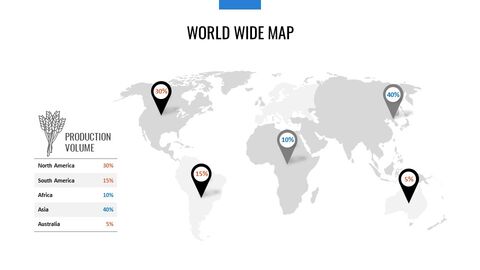 World Map Google Slides Template Design