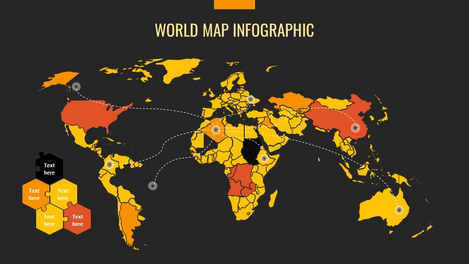 World Map Google Slides Template Design