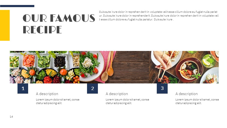 Food for all Occasions Google Presentation Templates