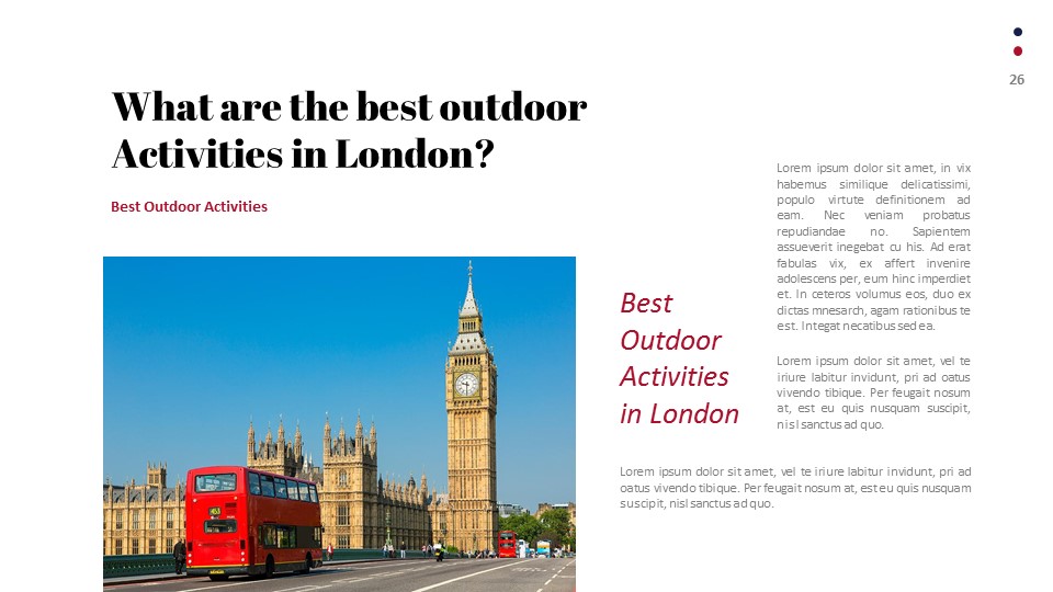 Interesting travel, London Google Slides to PowerPoint