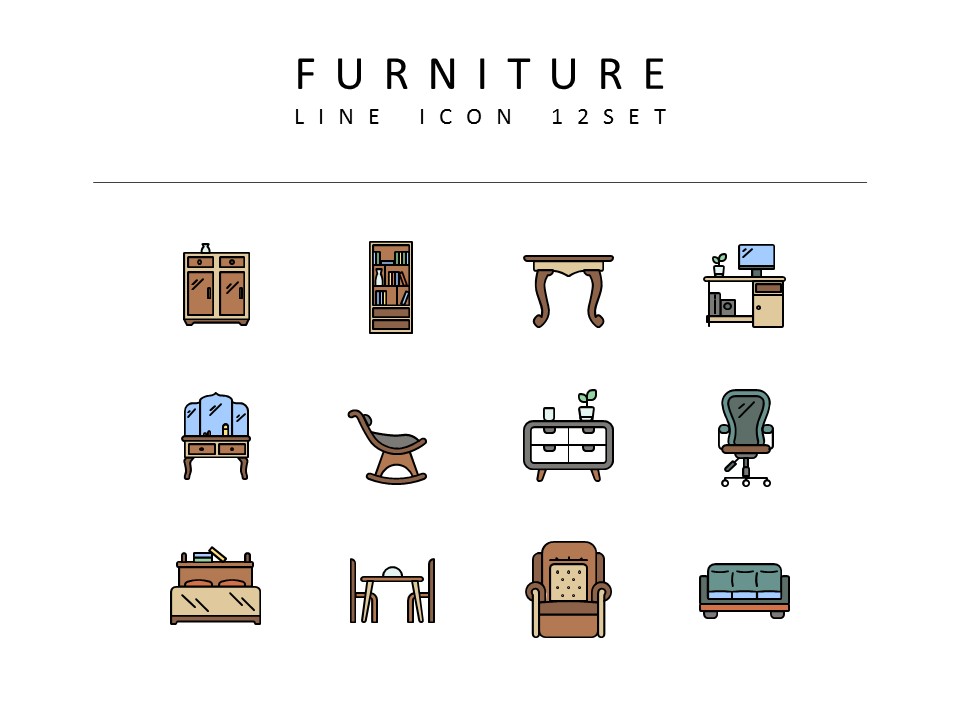 Furniture Icons Set