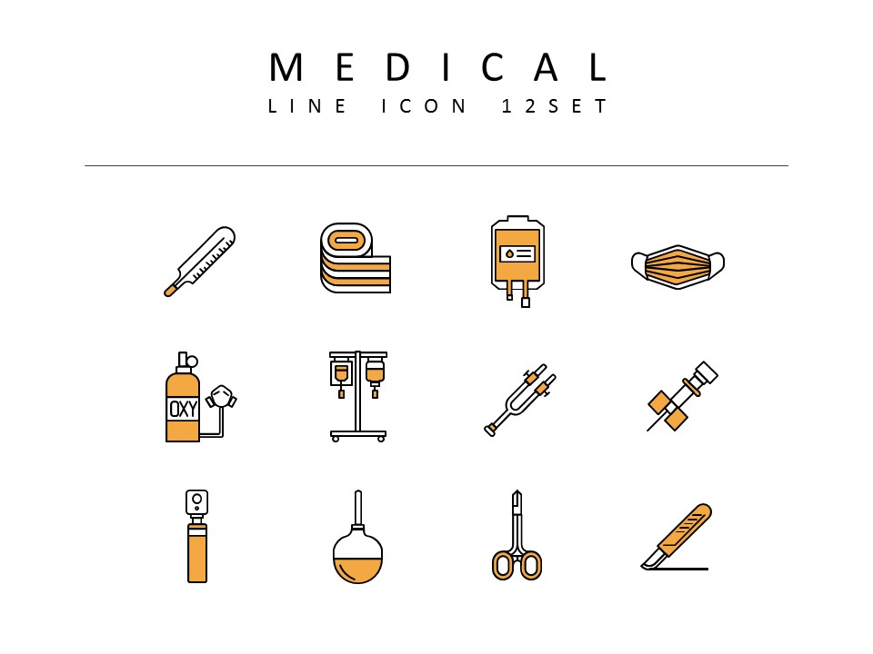 Medical Instruments Icons Set